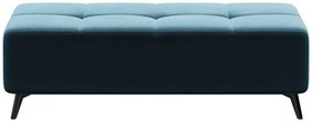 Modrý sametový taburet MESONICA Toro 140 x 70 cm