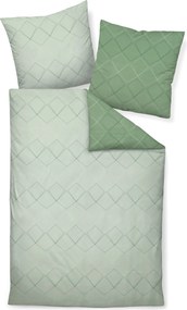 XXXLutz OBOUSTRANNÉ POVLEČENÍ, makosatén, zelená, světle zelená, jadeitově zelená, 155/220 cm Janine - Online Only povlečení - 003361014702