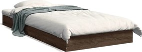 vidaXL Rám postele 90 x 200 cm kompozitní dřevo [842069] Barva: hnědý dub