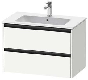 Duravit Ketho.2 - Umyvadlová skříňka 55x81x48 cm, 2 zásuvky, matná bílá K25263018180000