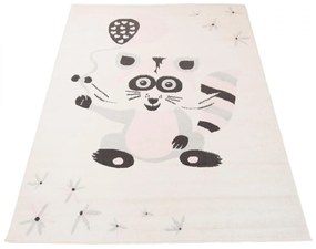 Dětský kusový koberec Lemur krémový 140x200cm