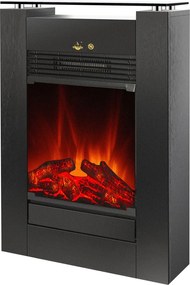 EL Fuego Elektrický krb Tessin černý, 900/1 800 W, 58 x 79,5 x 17 cm