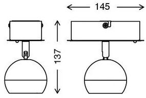 Briloner 2040-012 - LED RGB Stmívatelné bodové svítidlo 1xLED/3,3W/230V + DO