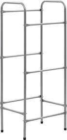 Skladový regál na 3 přepravky stříbrný 50 x 33 x 116 cm ocel 285212