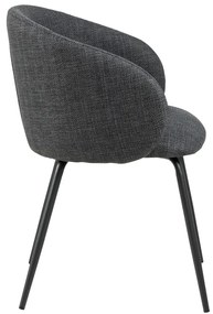 Jídelní křeslo Eleanor tmavě šedé