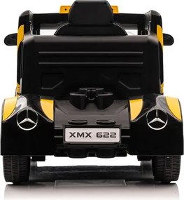 LEAN CARS Elektrické autíčko Mercedes XMX622, LED světla, dálkové ovládání, žluté