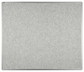 Textilní nástěnka ekoTAB v hliníkovém rámu, 1200 x 900 mm, šedá