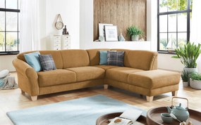 XXXLutz ROHOVÁ SEDAČKA, textil, hořčicově žlutá Sit & More - Sedací soupravy - 000144005311