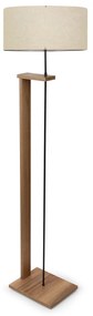 Opviq Stojací lampa, dřevěná AYD-2825, Béžová, Dřevěná
