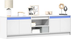 TV skříňka s LED bílá 180 x 34 x 50 cm kompozitní dřevo 3307912
