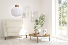 Toolight, závěsné svítidlo skleněné E27 APP1068-CP, bílá, OSW-04401