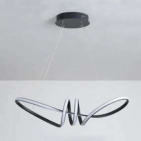 Toolight - LED závěsná lampa APP823-CP + dálkové ovládání, černá, OSW-06661