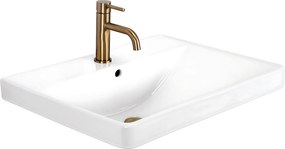 Rea Alisha, zápustné keramické umyvadlo 610x480x195 mm, bílá lesklá, REA-U8424