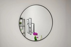 Zrcadlo 60 cm s černým rámem