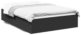 Rám postele černý 120 x 190 cm kompozitní dřevo