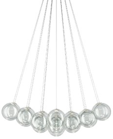 Lodes 22127 0027 Random Cloud 23 ø23, závěsné svítidlo LED 23 x 5W 2700K, čiré sklo, rozměr 141x115cm