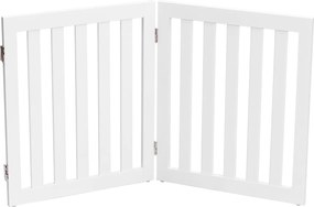 Costway Překážka pro psy, 60 cm vysoká, ochranná branka, dřevěná, skládací, 2
