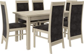 ADRK Furniture Sada stolu s židlemi RODOS 7 SE-ROD-7-S-B013