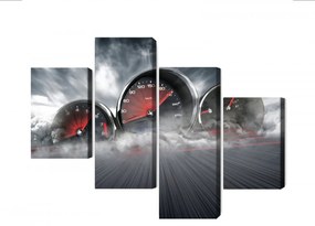 Vícedílný obraz Vysokorychlostní Auto Počítadla Nedostatek Nedostatek Plátno Canvas 240x150