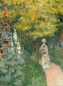 Obrazová reprodukce Rose Garden, 1876, Monet, Claude