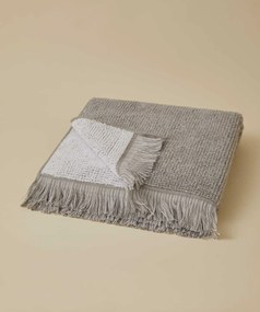 Ručník z froté bavlny Plush, šedý, 76x152 cm