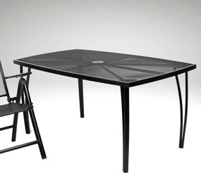 Vikio Zahradní kovový stůl 150x90cm V125C černá