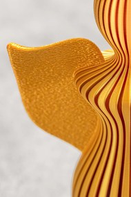 ANDĚL CARO - Designová soška ve tvaru anděla, s jemným vzorem, zlatá
