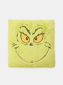 Sinsay - Kožešinový dekorační polštář s vánočním motivem Grinch - neonová