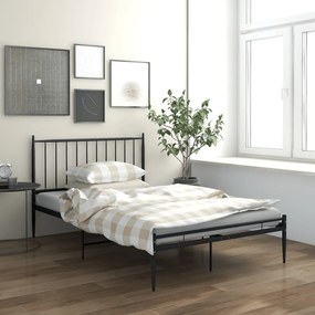 325015 vidaXL Rám postele černý kov 120 x 200 cm