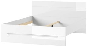 SZYNAKA Trendline Postel - SELENE 35, 180x200 cm, lesklá bílá/matná bílá