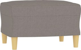3místná pohovka s podnožkou taupe 180 cm textil 3201080