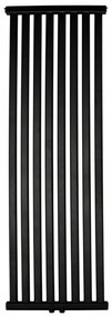 Regnis Kalipso MIR, topné těleso 500x1000mm se středovým připojením 50mm, 531W, černá matná, KALIPSOMIR/1000/500/D5/BLACK