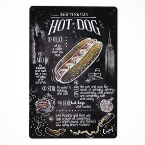 Kovová cedule Hot-Dog