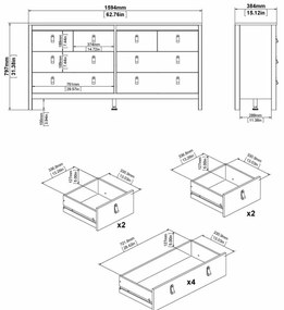 Tvilum Komoda Real 663 jackson hickory