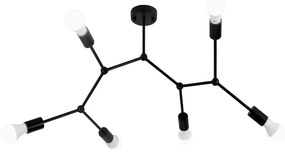 Toolight Klasické stropní svítidlo 6-ramenné APP737-6C černé