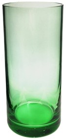Váza Sima skleněná rovná zelená 17,5 cm