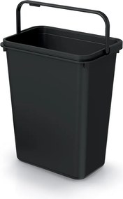 PRO Odpadkový koš SYSTEMA BASIC recyklovaný černý, objem 10l