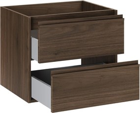 Koupelnová sestava Villa s deskou a zrcadlem 60 cm ořech