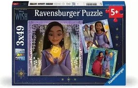 Ravensburger Disney: Wish - 3x49 dílků / od 5 let