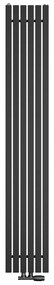 Regnis LUXAR, topné těleso 290x1000mm se středovým připojením 50mm, 438W, bílá matná (RAL 9003), LUXAR100/29/D50/WHITE