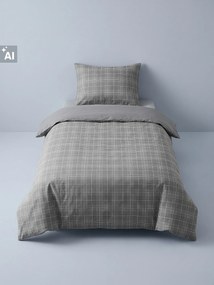 Sinsay - Povlečení s kostkovaným vzorem - tmavě zelená