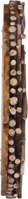 Nástěnné zrcadlo 60 cm teak kulaté 288802