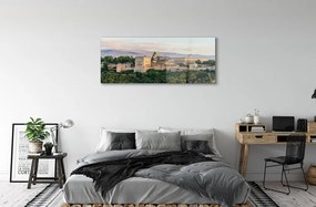 akrylový obraz Španělsko Castle horský les 120x60 cm