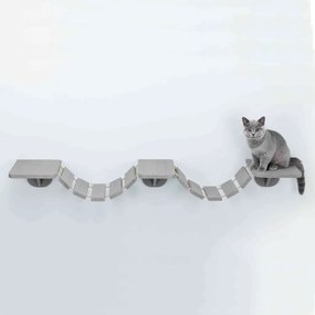 TRIXIE Nástěnný šplhací žebřík pro kočky 150 x 30 cm taupe - Default Title