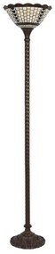 Stojací lampa Tiffany Odyle – 38x186 cm