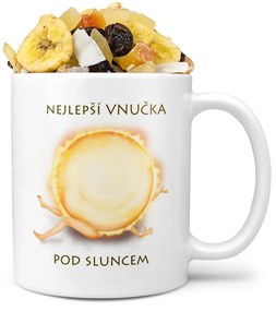 Hrnek Nejlepší vnučka pod sluncem (Náplň hrníčku: Tropická směs)