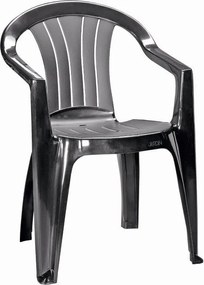 Keter Plastová židle Keter Sicilia grafitová KT-610210