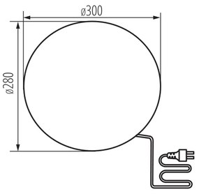 Kanlux 24651 - Venkovní lampa STONO 1xE27/25W/230V pr. 30 cm IP65