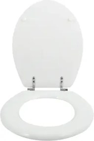 MSV WC prkénko bílé / MDF / pozinkované panty