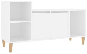 TV skříňka bílá 100x35x55 cm kompozitní dřevo - Default Title
